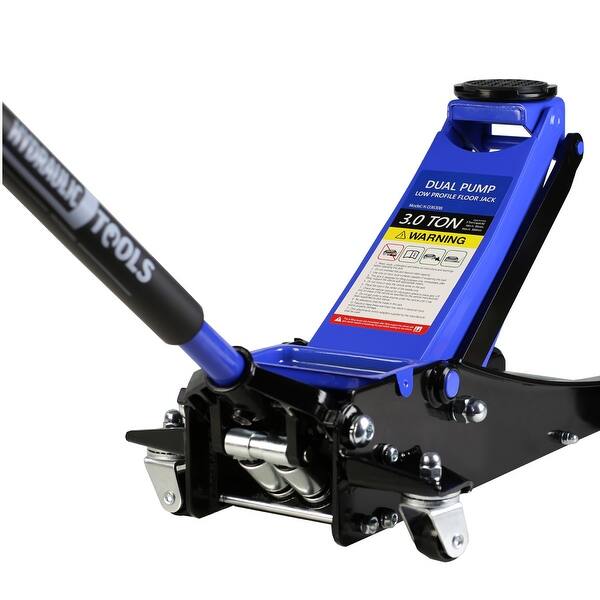 3t Ultra Low Hydraulic Floor Jack with Dual Pistons Quick Lift Pump ...