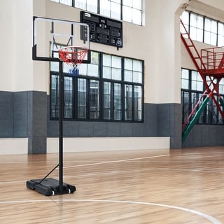 Portable 4.76-10ft Height Adjustable Waterproof Basketball Hoop ...
