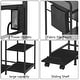 Printer Stand with Charging Station - 22.4 x 17.7 x 30.7 inches - Bed ...