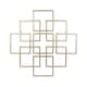 Geometric Metal Wall Art, 9 Overlapping Squares, 30 Inch Modern ...