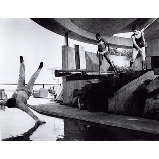 Film still of Sean Connery falling into water Photo Print - Bed Bath ...