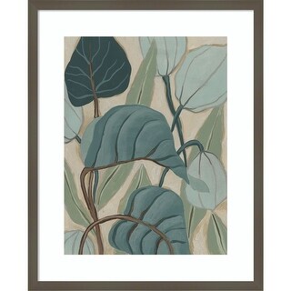 Slate Palms II by June Erica Vess Wood Framed Wall Art Print - Svelte ...