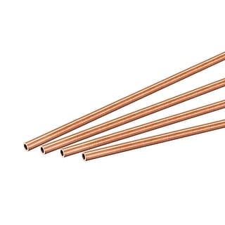 Copper Round Tube 3mm OD 0.5mm Wall Thickness 300mm Length Pipe Tubing ...