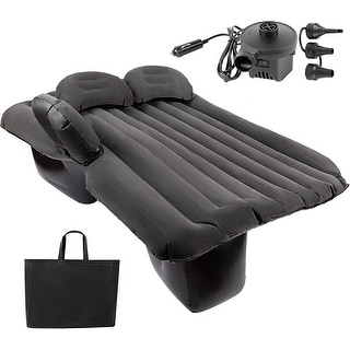 Inflatable Travel Car Mattress Air Bed with 2 Pillows and Pump - Bed ...