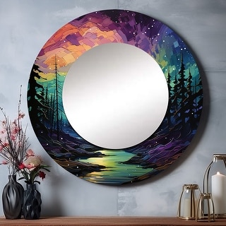 Designart "Aurora Borealis Aurora Symphony VII" Aurora Borealis Large ...