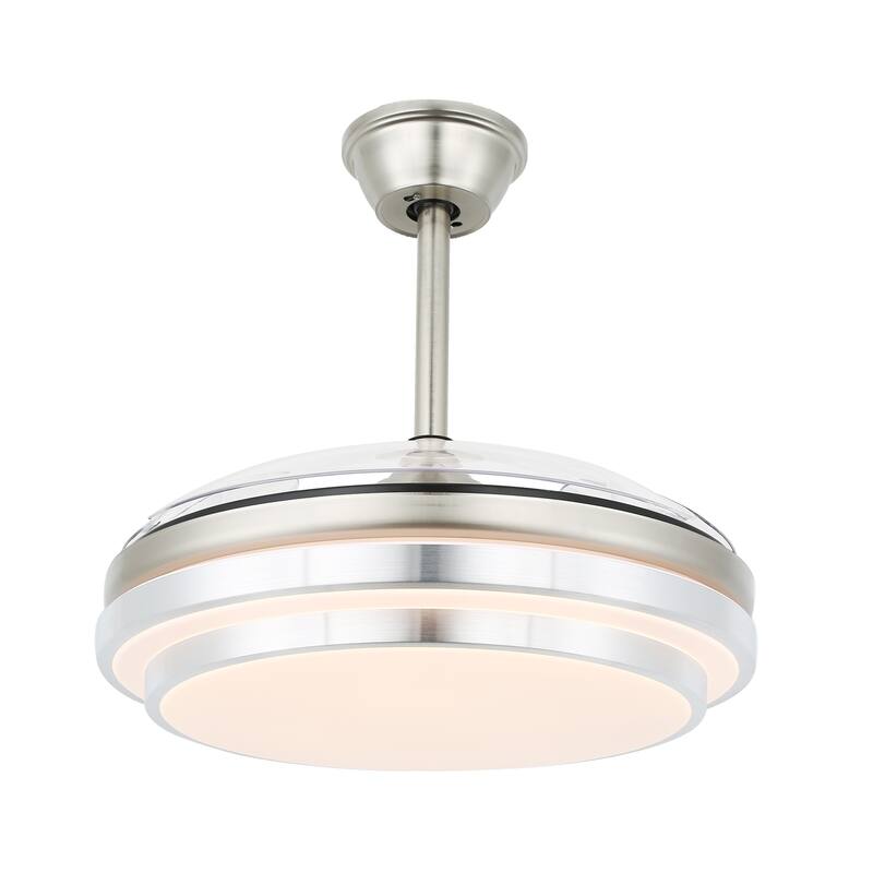 42" Reversible Ceiling Fan with Retractable Blades,6 Speed Ceiling Fan ...