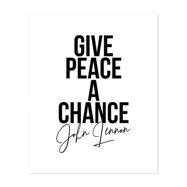 John Lennon Give Peace A Chance Poster