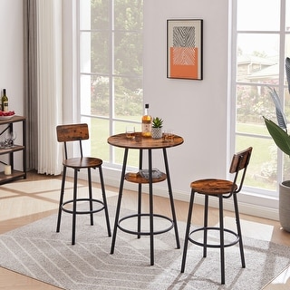 3PCS Round Bar Stool Set - Bed Bath & Beyond - 40813119