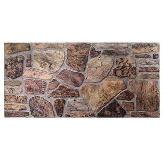 Dundee Deco Brown Logs PVC 3D Wall Panels, Decorative Wall Paneling ...