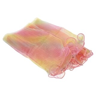 Flower Wrapping Paper, 11" Floral Bouquet Packaging Wavy Mesh, 1Pcs ...