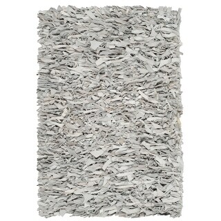 SAFAVIEH Handmade Leather Shag Carlijn Modern Leather Rug - On Sale ...