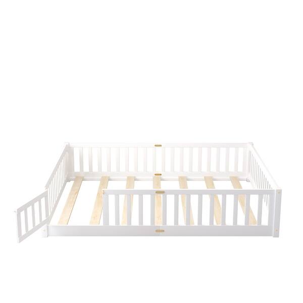 Queen size Floor Platform Bed Frame - Bed Bath & Beyond - 39075519
