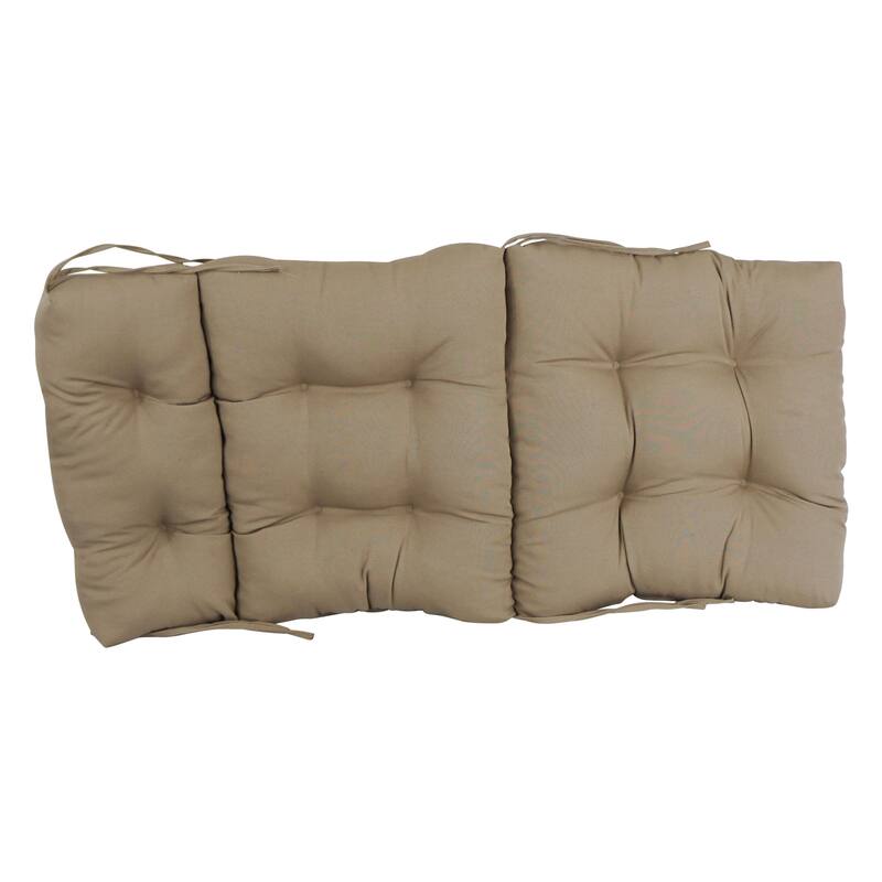 Multi-Section Tufted Twill Seat/Back Chair Cushion (Multiple Sizes ...