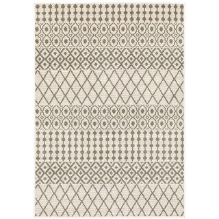 Dunkirk Ivory Grey Geometric Casual Area Rug - Bed Bath & Beyond - 38357589