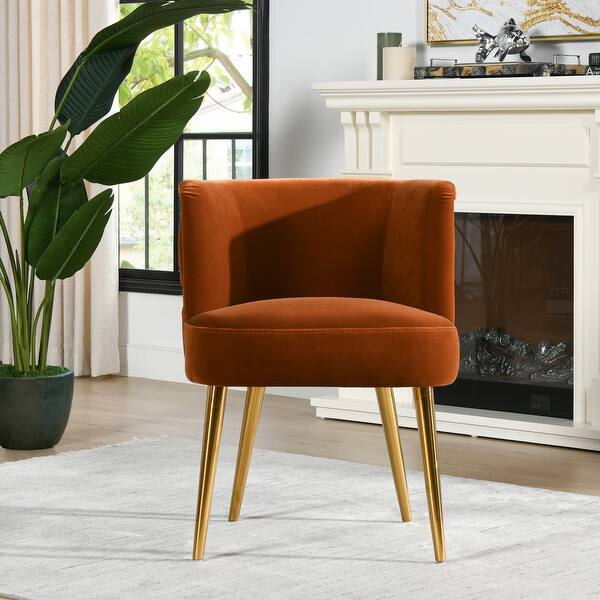 Misty Mid-Century Glam Barrel Upholstered Dining Arm Chair - On Sale ...
