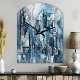 Blue Abstracted Harmonies Of Shape III - Abstract Geometric Large Wall ...