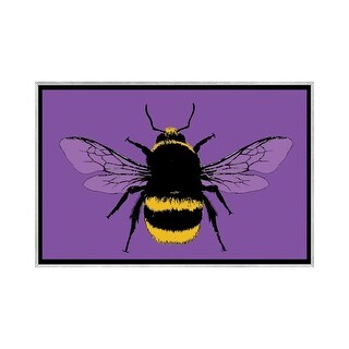iCanvas "Bee Mine - Purple" by Gary Hogben Framed - Bed Bath & Beyond ...