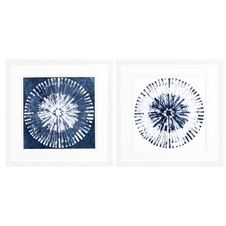Propac Images Batik Bullseye A Set of 2 Wall Art - Blue - Bed Bath ...