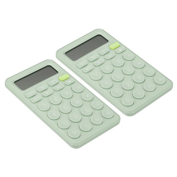 Desk Basic Cute Calculator 2pcs Calculators Battery Powered 12 Digit ...