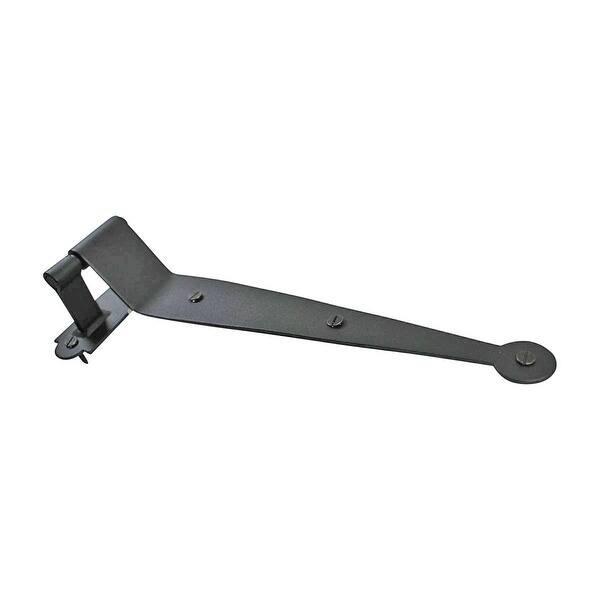Black Offset Strap Lift Off Pintle Hinge 2" L Offset Wrought Iron Pin ...