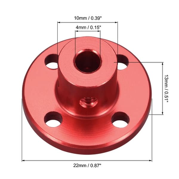 H13xD10 Rigid Flange Coupling Motor Shaft Coupler DIY 4pcs - Bed Bath ...