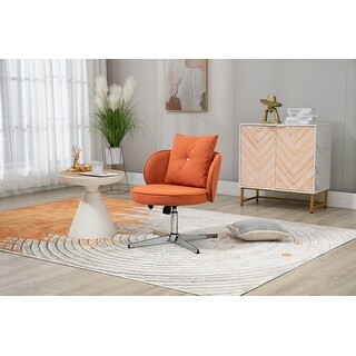 Orange Modern Adjustable Home Computer Executive Chair Swivel Task ...