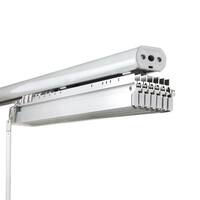 InStyleDesign Opal 5-Panel Single Rail Panel Track Extendable 58"-110"W ...