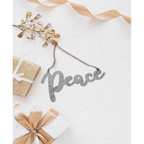 Peace Cursive Script Sign - Bed Bath & Beyond - 40042837