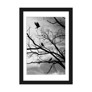 iCanvas "Moody Crows In A Tree On Abstract Black Branches Collage" by ...