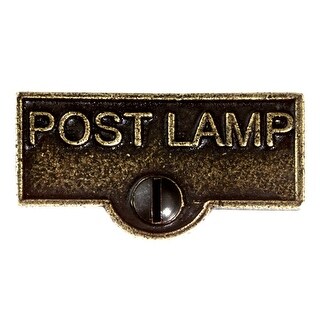Switch Plate Tags POST LAMP Name Signs Labels Cast Brass | Renovator's ...