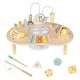 Costway 7-in-1 Toddler Activity Table with Bead Maze, Fishing Game ...
