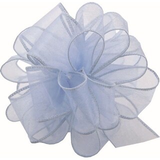 Blue Sheer Wired Ribbon - Bed Bath & Beyond - 36879853
