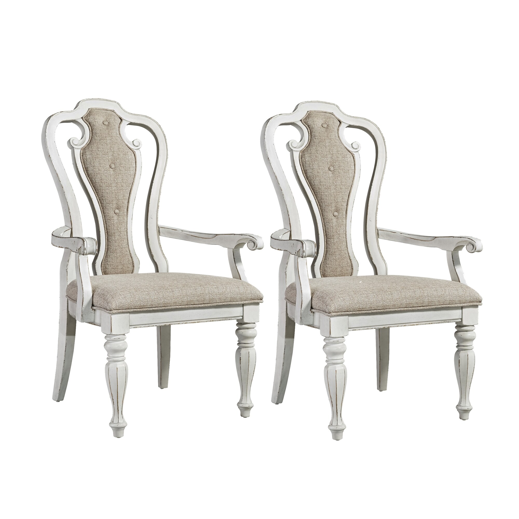 Magnolia Manor Antique White Weathered Bark Spindle Back Counter Chair ...