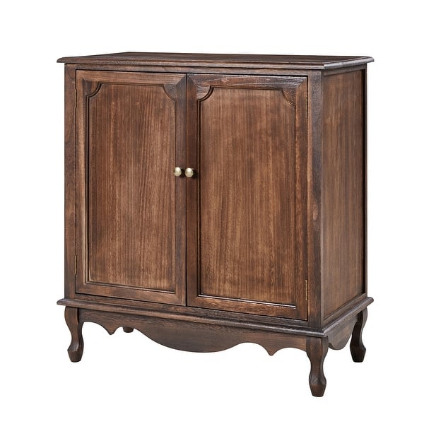 Pallantium 34"Tall-2 Door Farmhouse Style Accent Cabinet by HULALA HOME ...