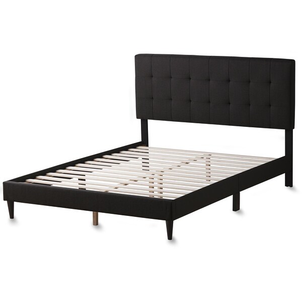Copper grove ayrum upholstered bed frame with square tufted headboard store