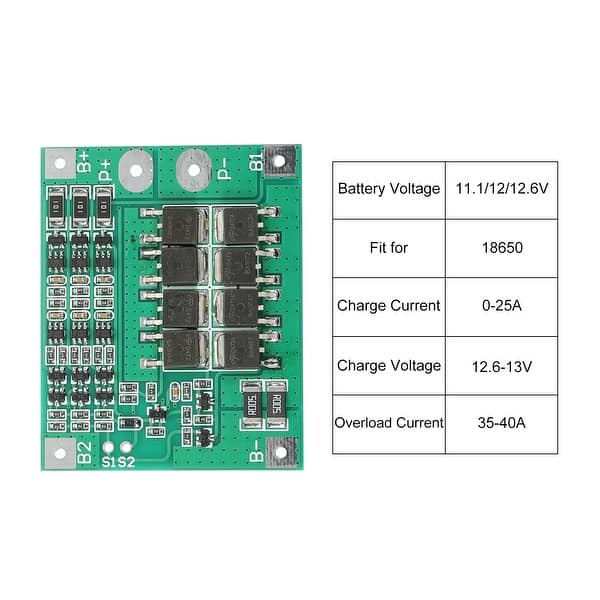 12.6-13V 0-25A 18650 Battery Charger Module Charging Board Pack of 2 ...