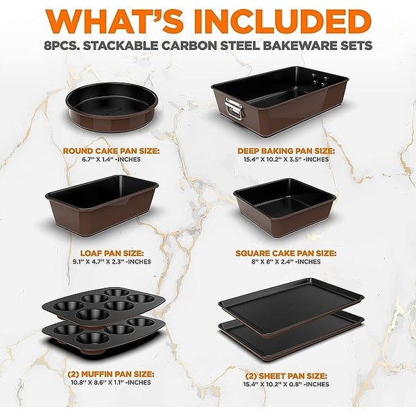 Nonstick Stackable Bakeware Set - On Sale - Bed Bath & Beyond - 39391799