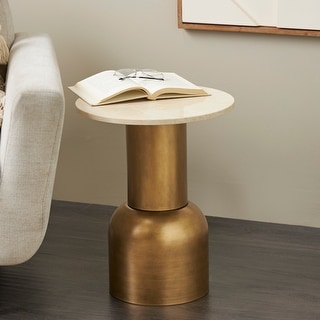 Risha Large Gold Metal Accent Table - Bed Bath & Beyond - 39909702