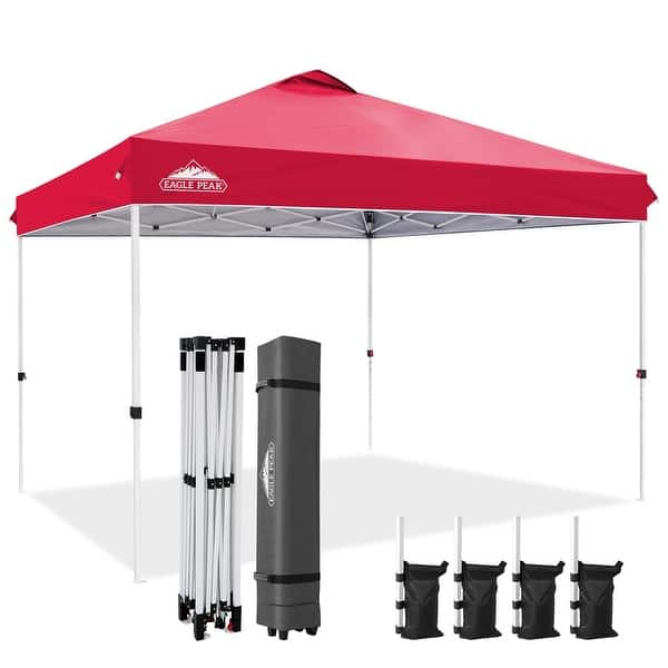 12x12 Pop Up Canopy Tent Instant Outdoor Canopy Straight Leg Folding ...