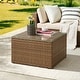 Alaterre Furniture Montara Wicker Outdoor Coffee Table 25.5" Square ...