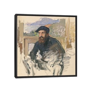 iCanvas "Self Portrait in his Atelier, c.1884 " by Claude Monet Framed ...