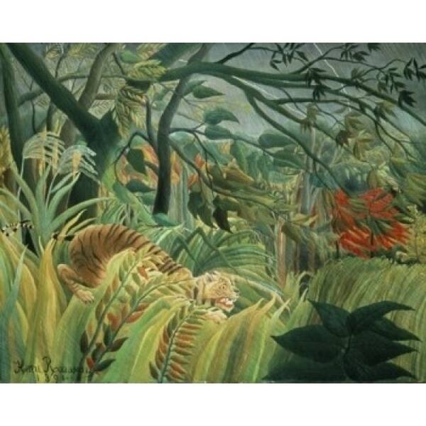 Tropical Storm With Tiger Surprise 1891 Henri Rousseau Oil On Canvas ...