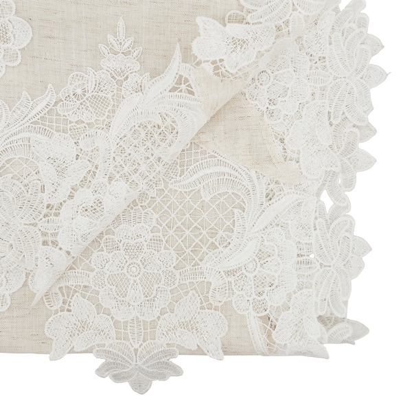 Lace Border Design Table Runner - On Sale - Bed Bath & Beyond - 37108694