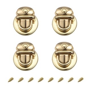 Turn Lock Clasp 25mm x 22mm Alloy Purse Closure Twist Lock 4Pcs - Light ...