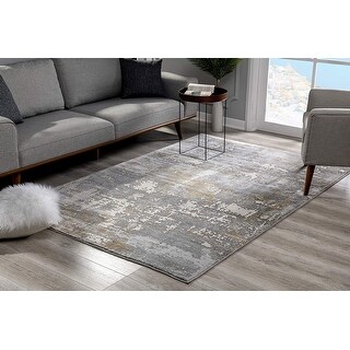 5' X 8' Beige And Gray Distressed Area Rug - 3'6" - Bed Bath & Beyond ...