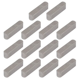 20mmx5mmx5mm 304 Stainless Steel Key Stock Keystock Round Ended 14pcs ...