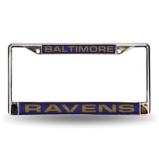 NFL Baltimore Ravens Purple Laser Chrome Acrylic License Plate Wall ...