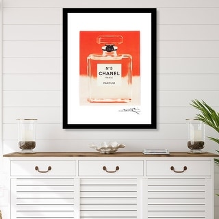 Transparent Fashion Glam Perfume Bottle - Framed Print Artwork - Multi ...