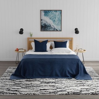 Mason Brooks Indigo Shag Vintage Linen Area Rug - Bed Bath & Beyond ...