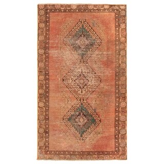 ECARPETGALLERY Hand-knotted Melis Vintage Copper Wool Rug - 3'8 x 6'4 ...